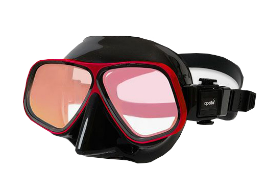 Apollo Bio Metal Mask Black/Red 85cc - Diving Equipment Malaysia ...