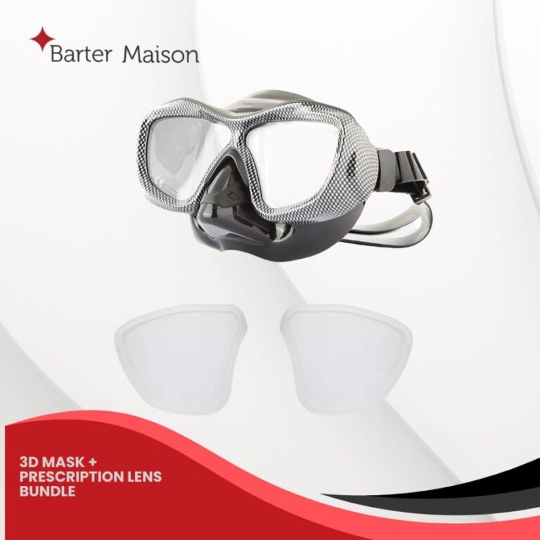 Poseidon 3D Mask with Lenses - Diving Equipment Malaysia | Barter Maison