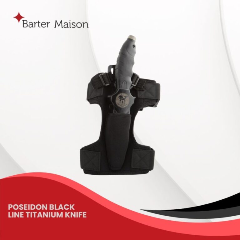 Poseidon Black Line Titanium Knife | Titanium Dive Knife